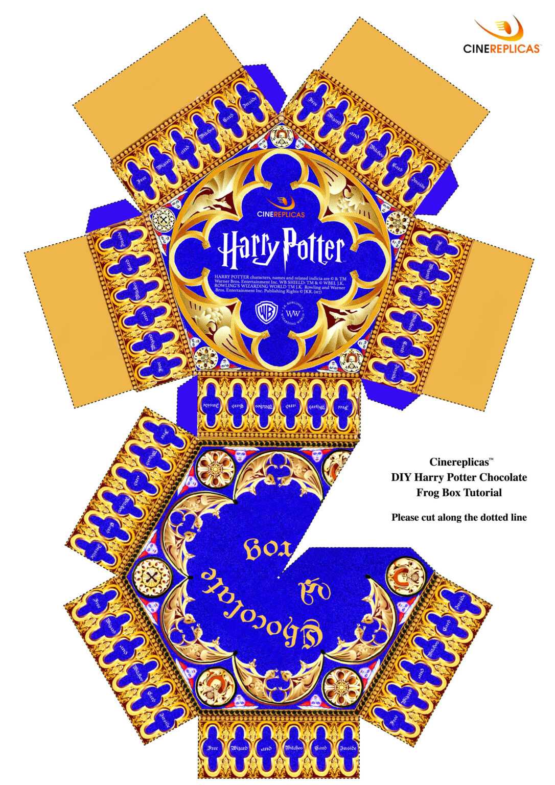 D8874 Chocolate Frog Box Template Wiring Resources With Regard To 