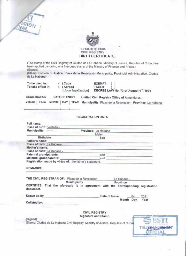Marriage Certificate Translation Template Dalep midnightpig co 